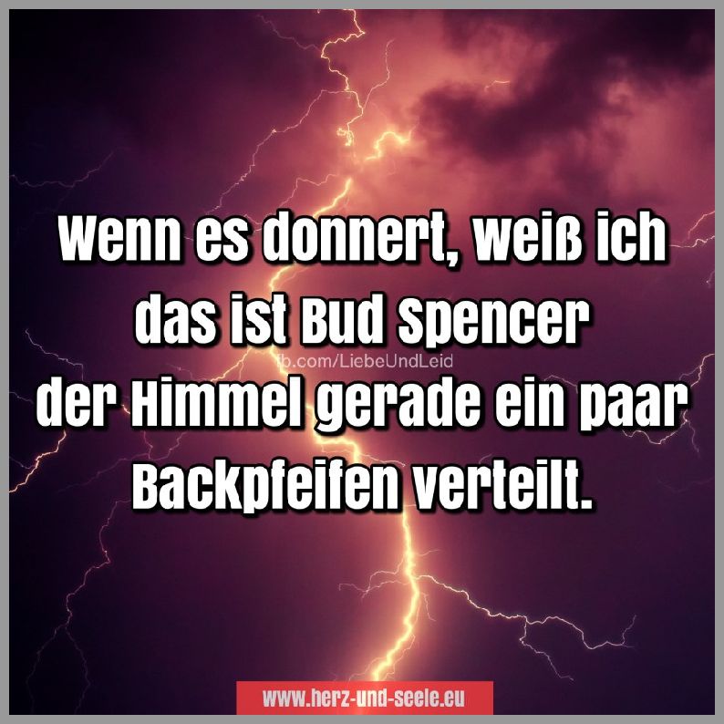 Wenn es donnert weiss ich | Bilder und Sprüche