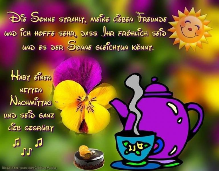 Grüße Zum Mittag Nachmittags | Bilder und Sprüche für Whatsapp und ...